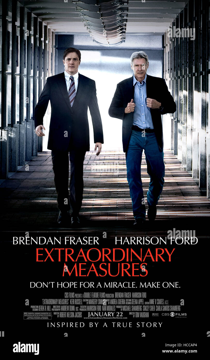 EXTRAORDINARY MEASURES, from left: Brendan Fraser, Harrison Ford, 2010 ...