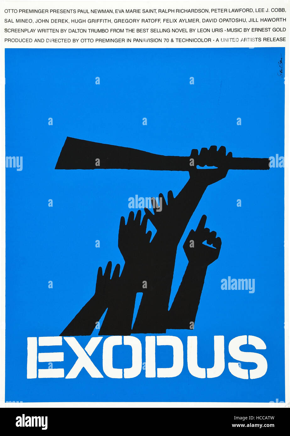 Exodus 1960 poster hi-res stock photography and images - Alamy
