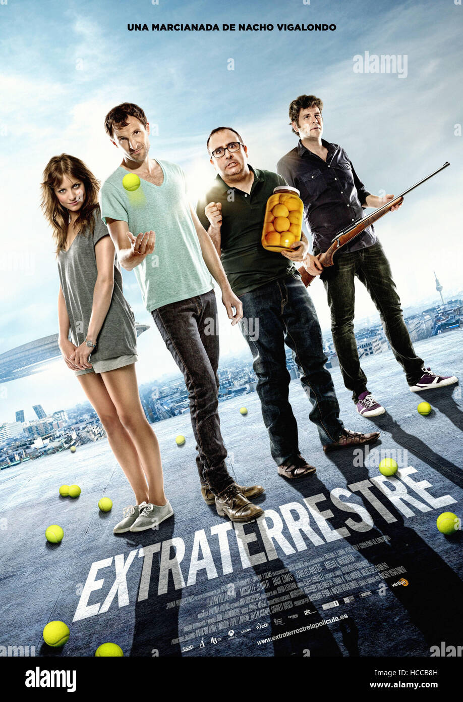 EXTRATERRESTRIAL, (aka EXTRATERRESTRE), Spanish poster art, from left ...