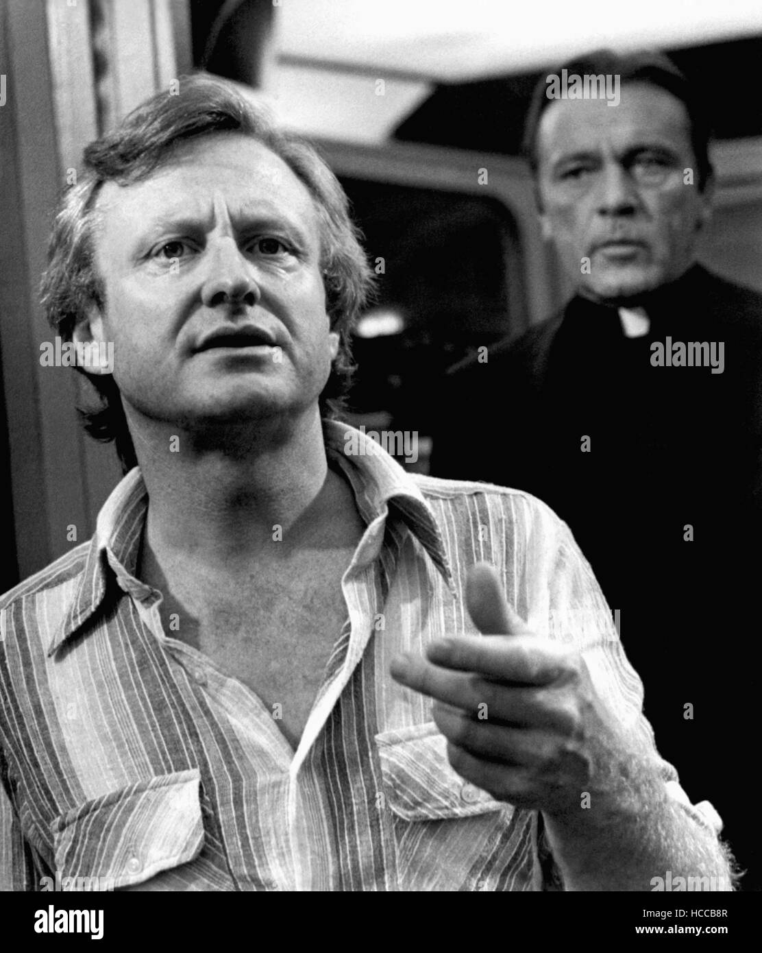 EXORCIST II: THE HERETIC, from left: director John Boorman, Richard ...