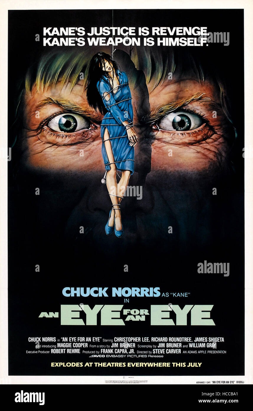 AN EYE FOR AN EYE, US poster, 1981, © Avco Embassy/courtesy Everett ...