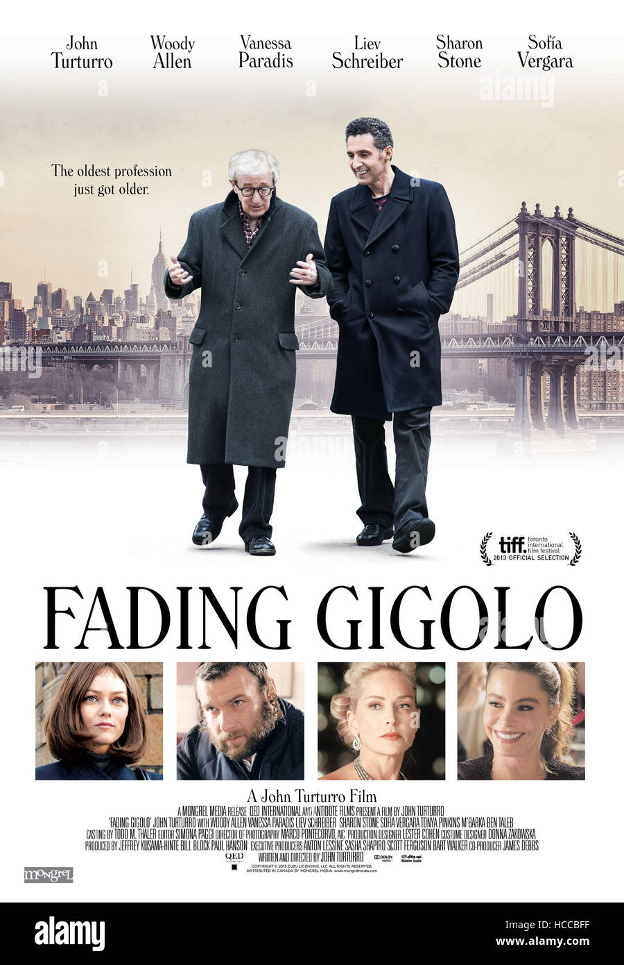 FADING GIGOLO, Canadian poster art, top, from left: Woody Allen, John ...