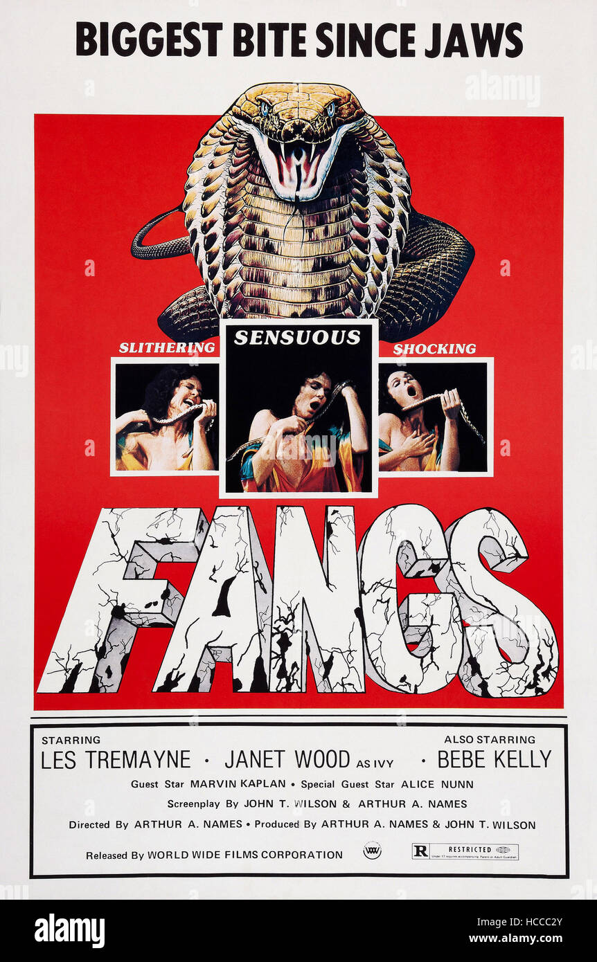 FANGS, (aka SNAKES), US poster art, 1974 Stock Photo - Alamy