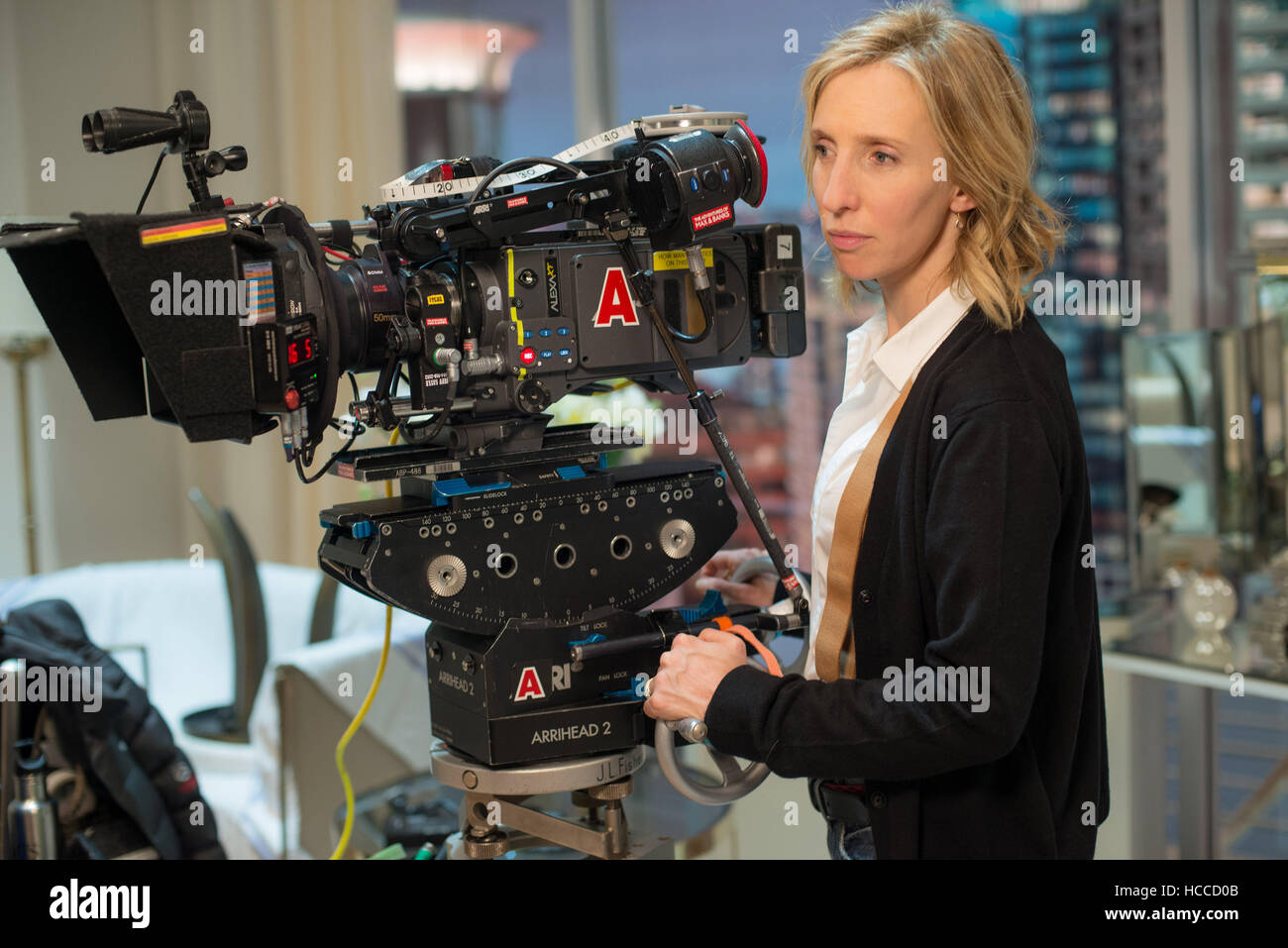 FIFTY SHADES OF GREY, director Sam Taylor-Johnson, on set, 2015. ph ...
