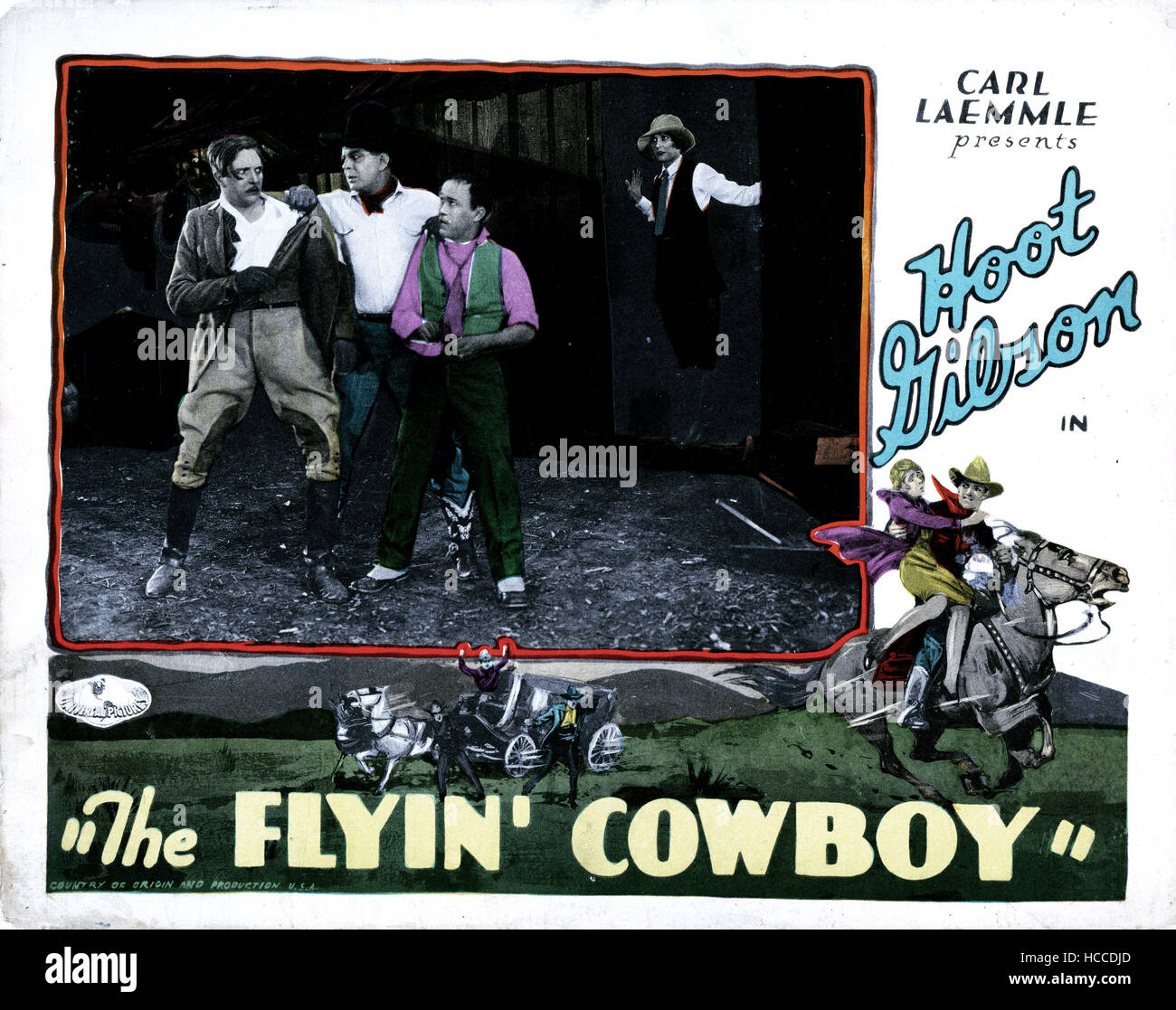 THE FLYIN' COWBOY, Hoot Gibson, (center), Olive Hasbrouck, (right ...