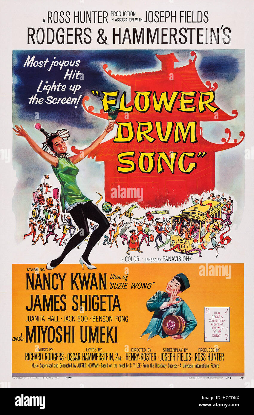 Flower Drum Song Us Poster Art Top Nancy Kwan Bottom Miyoshi Umeki