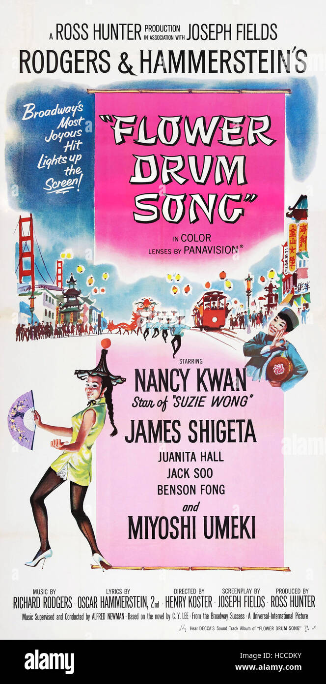 FLOWER DRUM SONG, US poster art, from left: Nancy Kwan, Miyoshi Umeki ...