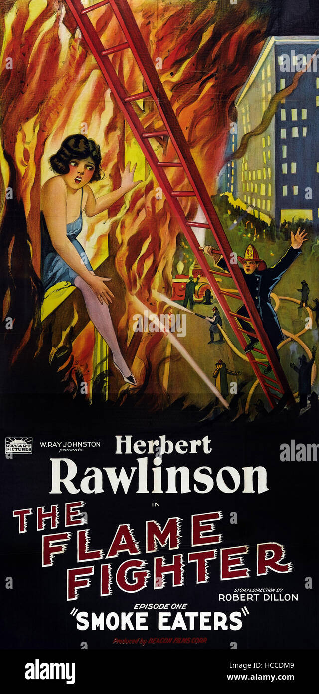 THE FLAME FIGHTER, chapter 1, 'Smoke Eaters', 1925 Stock Photo - Alamy