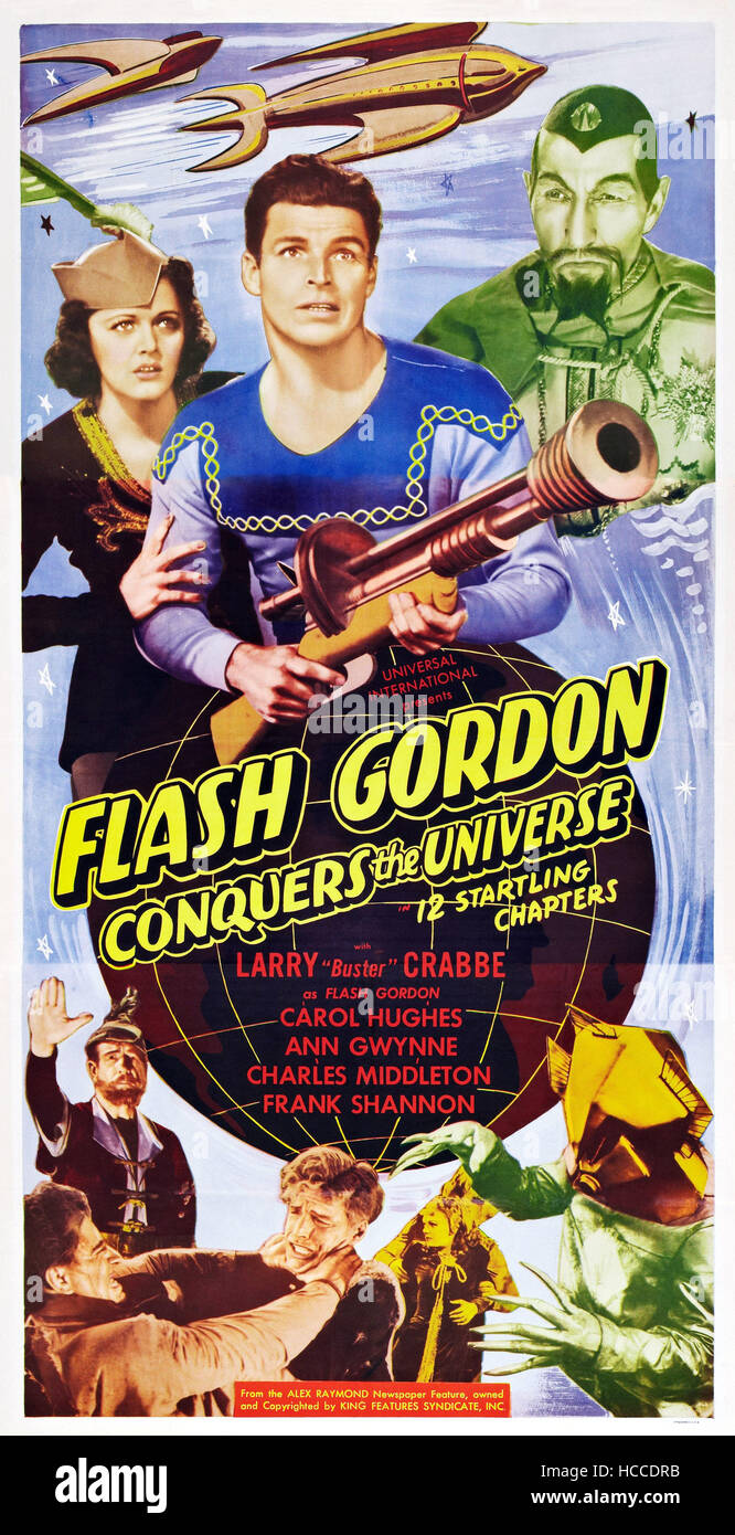 FLASH GORDON CONQUERS THE UNIVERSE, top l-r: Carol Hughes, Larry ...