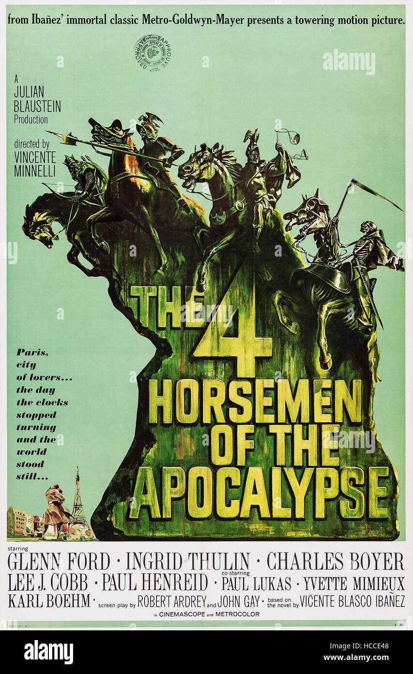 THE FOUR HORSEMEN OF THE APOCALYPSE, (aka THE 4 HORSEMEN OF THE ...
