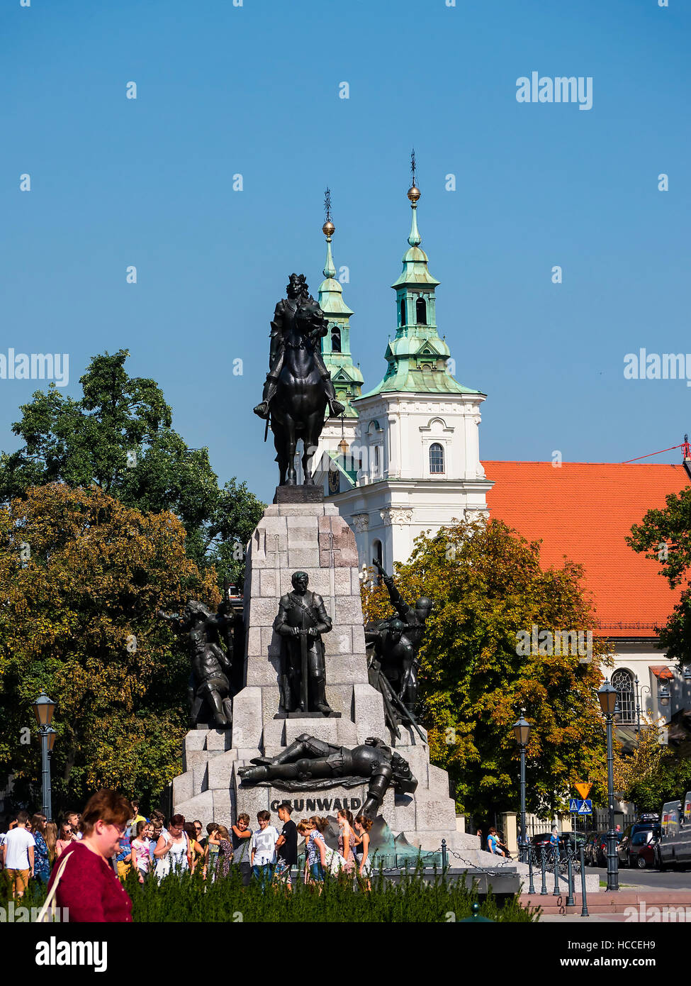Krakow is a Polish city full of statues from small to monumental Stock ...