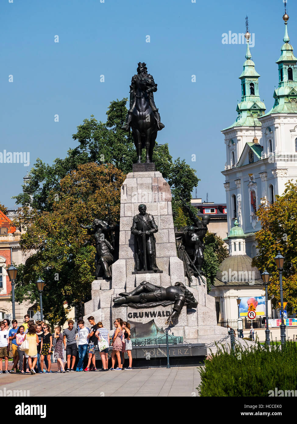 Krakow is a Polish city full of statues from small to monumental Stock ...