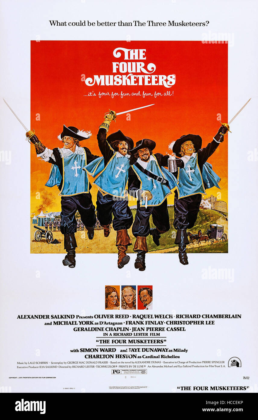 The four musketeers 1974 faye dunaway hi-res stock photography and ...