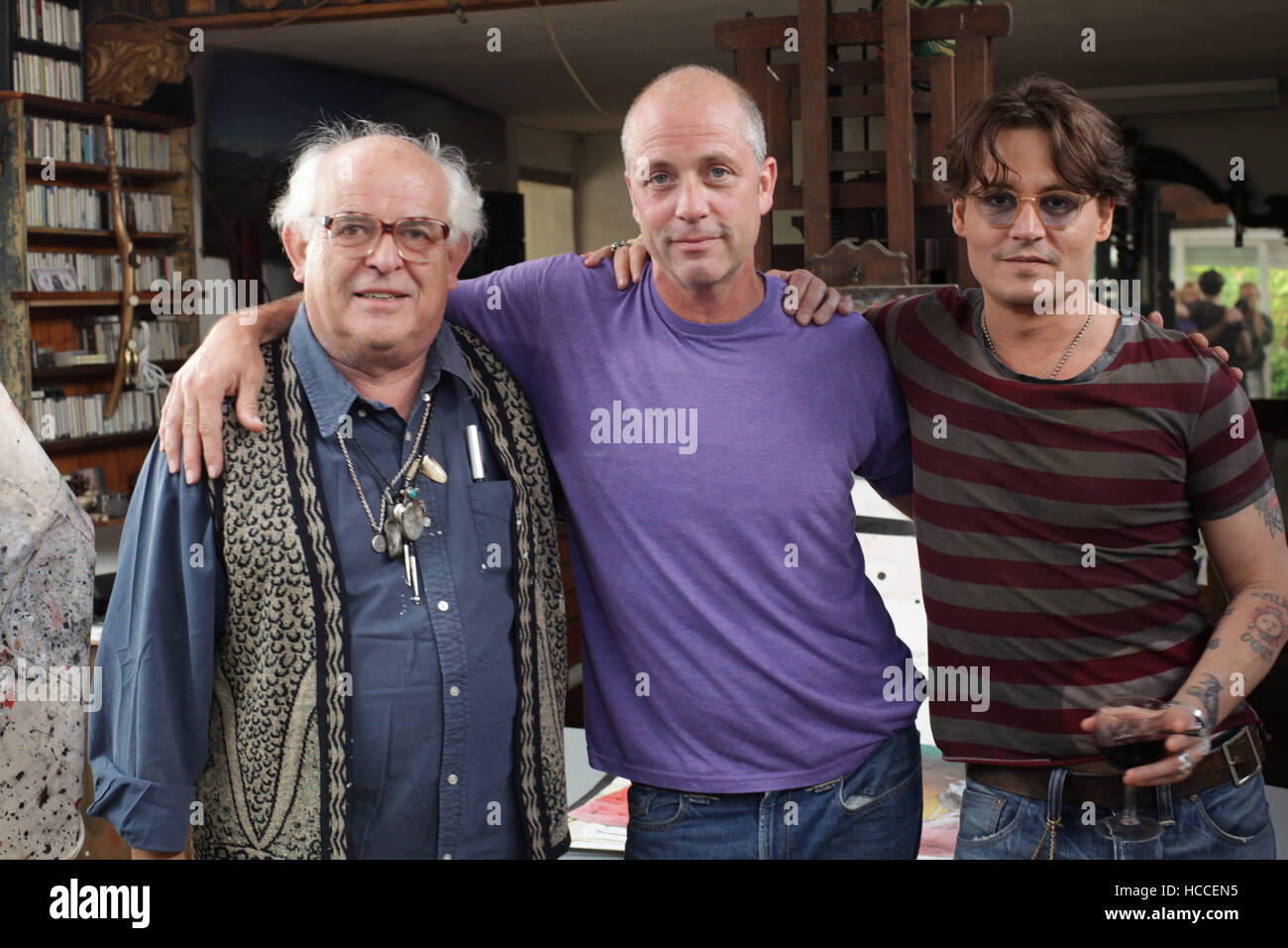 FOR NO GOOD REASON, from left: Ralph Steadman, director Charlie Paul ...