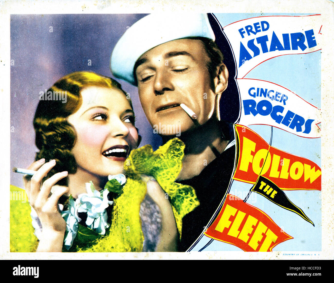 FOLLOW THE FLEET, from left, Harriet Hilliard, (aka Harriet Nelson), Randolph Scott, 1936 Stock ...