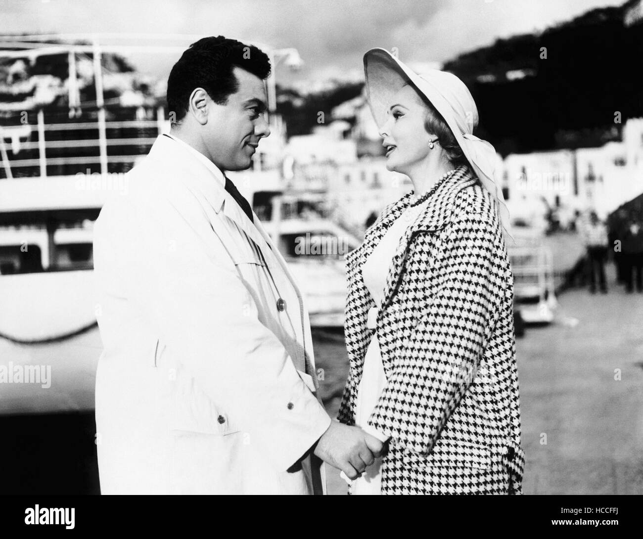 FOR THE FIRST TIME, from left: Mario Lanza, Zsa Zsa Gabor, 1959 Stock ...