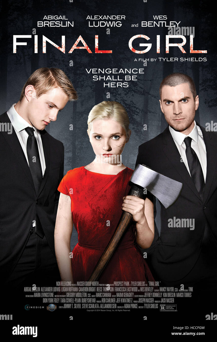 FINAL GIRL, US poster art, from left: Alexander Ludwig, Abigail Breslin ...