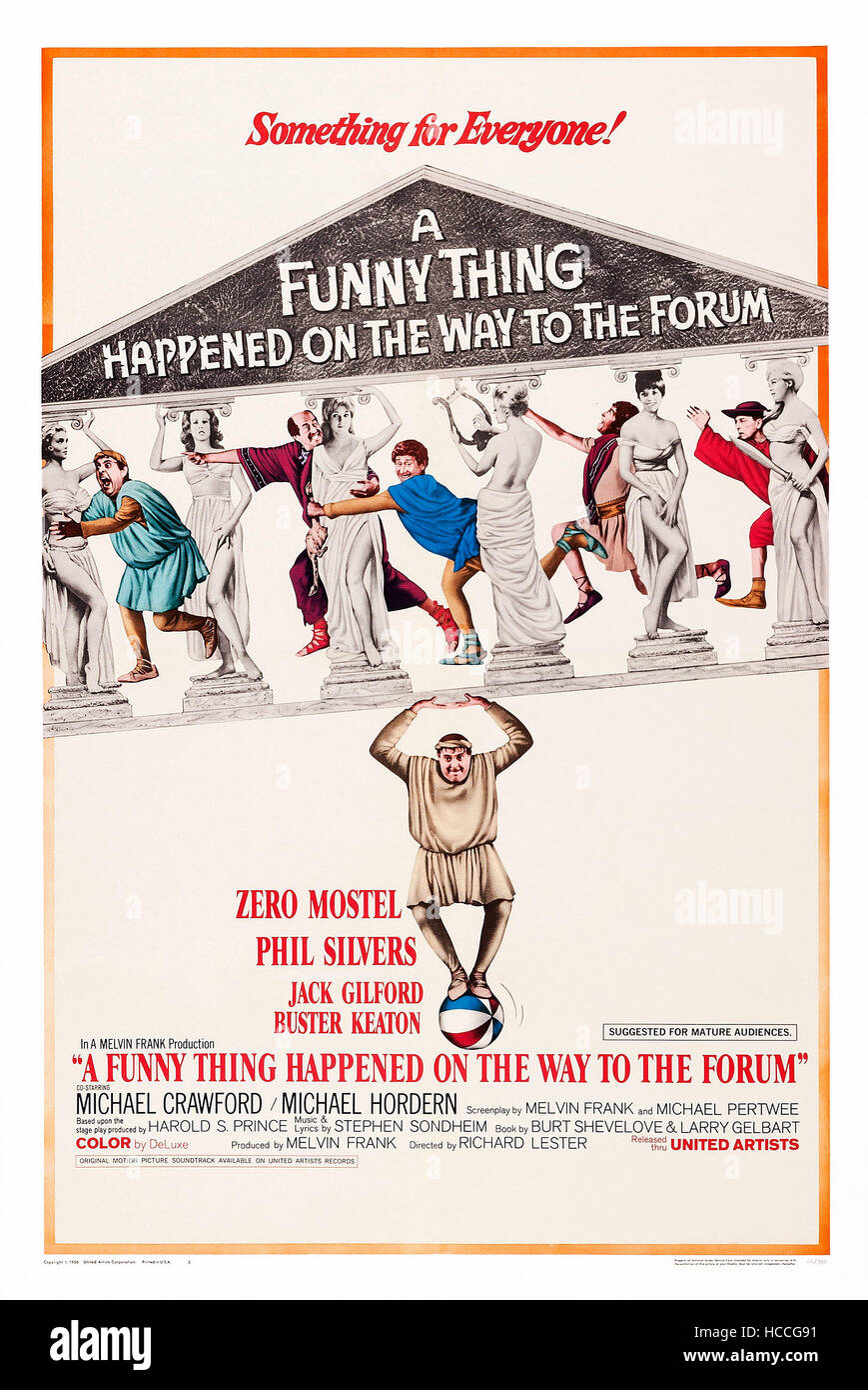 A Funny Thing Happened On The Way To The Forum Us Poster Art Bottom