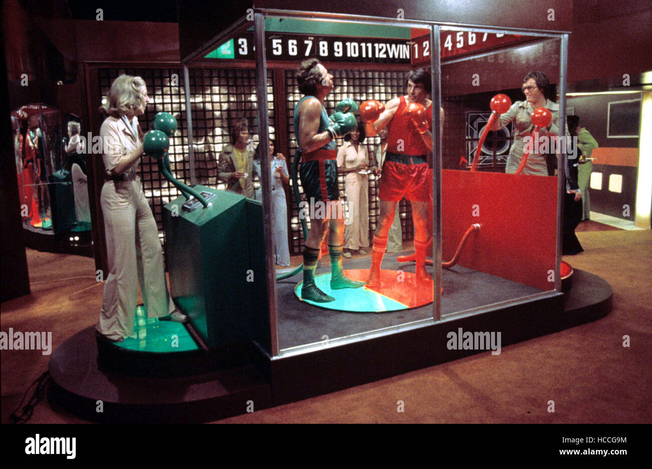 FUTUREWORLD, Blythe Danner (left), Peter Fonda (right), 1976 Stock ...