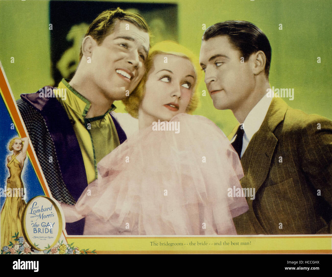 THE GAY BRIDE, from left, Nat Pendleton, Carole Lombard, Chester Morris ...