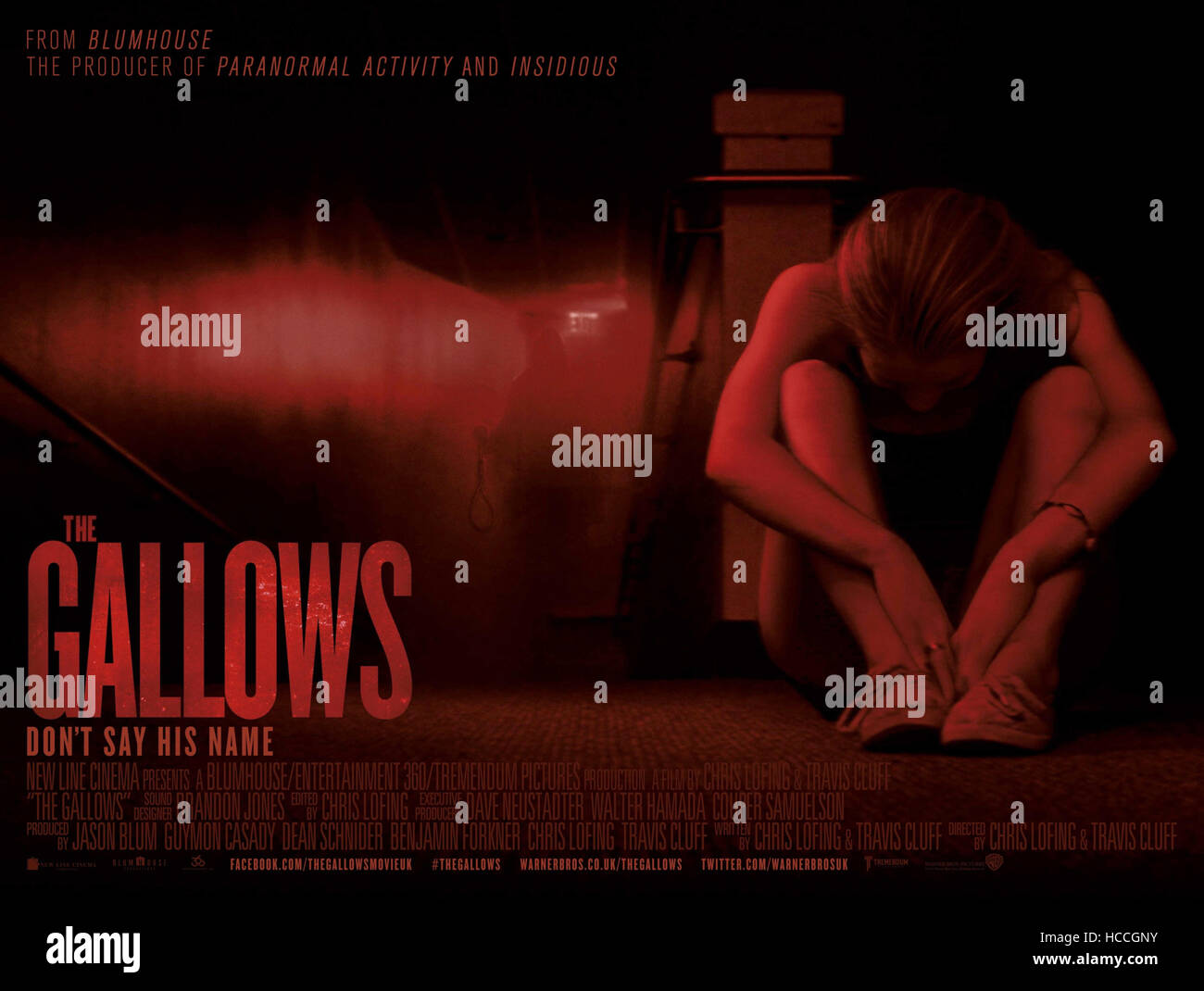THE GALLOWS, British poster, Cassidy Gifford, 2015. /©Warner Bros ...
