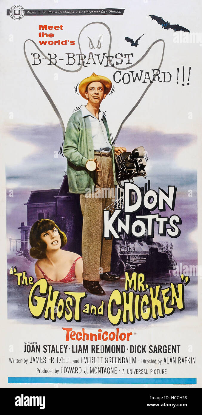 THE GHOST AND MR. CHICKEN, US poster, from left: Joan Staley, Don ...