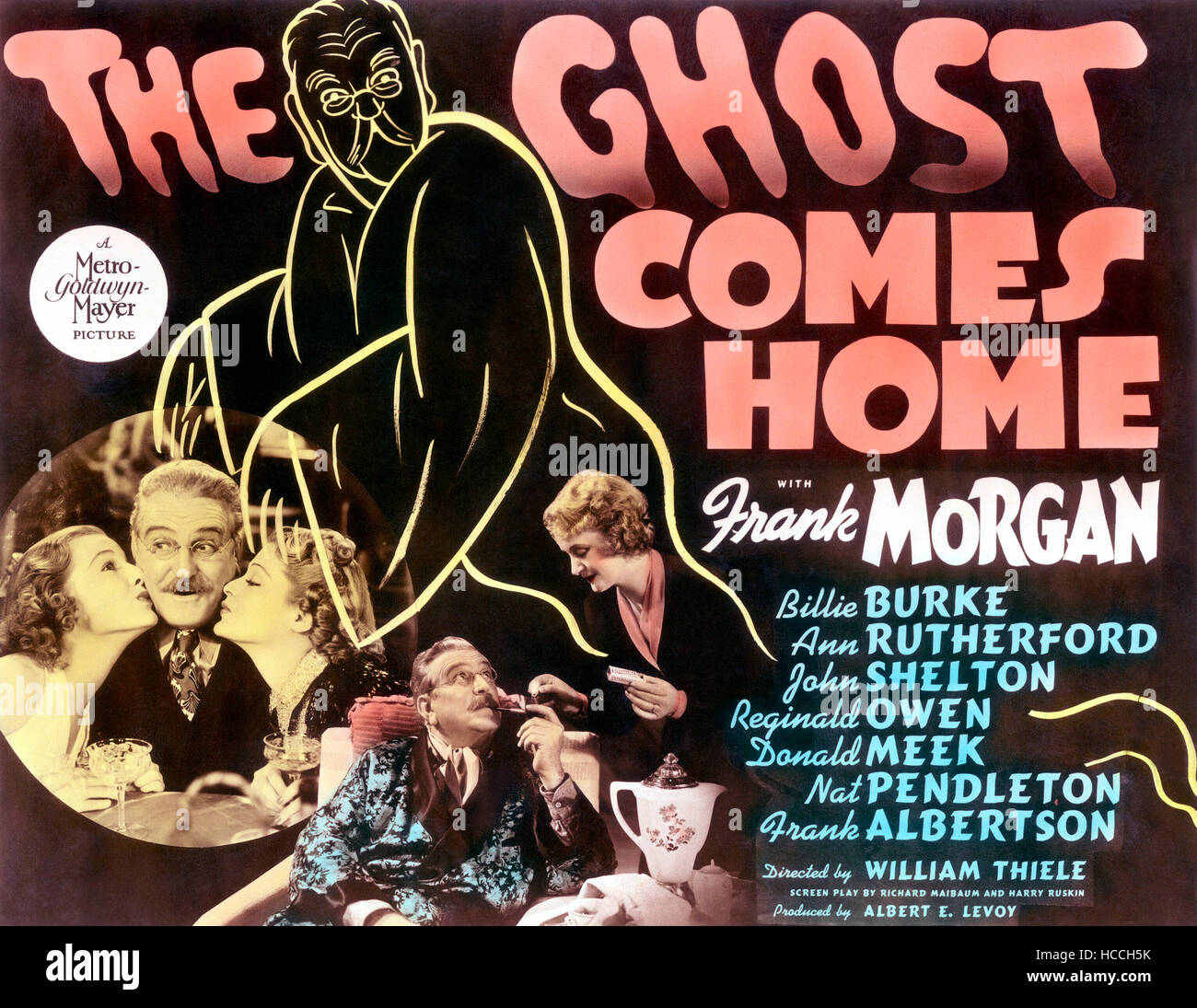 THE GHOST COMES HOME, left; Ann Rutherford, Frank Morgan, Billie Burke ...