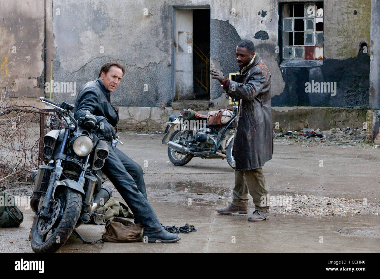 GHOST RIDER: SPIRIT OF VENGEANCE, from left: Nicolas Cage, Idris Elba ...