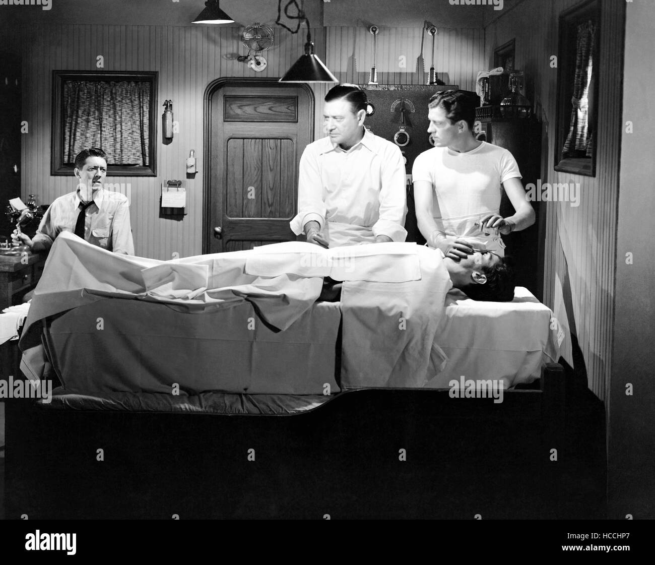 THE GHOST SHIP, Edmund Glover (seated), standing: Richard Dix, Russell ...