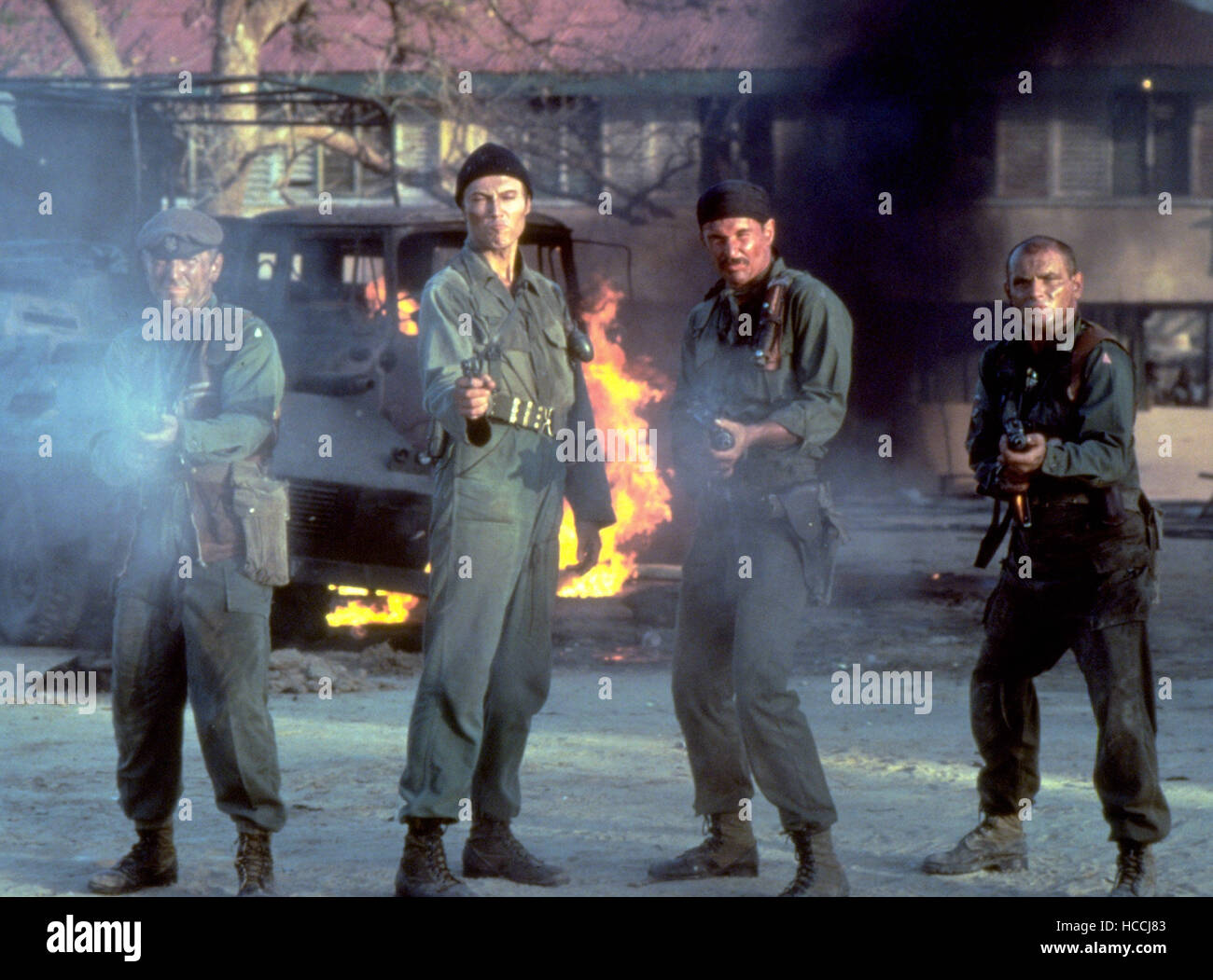 THE DOGS OF WAR, Paul Freeman, Christopher Walken, Tom Berenger, Jean Francois Stevenin, 1981 ...