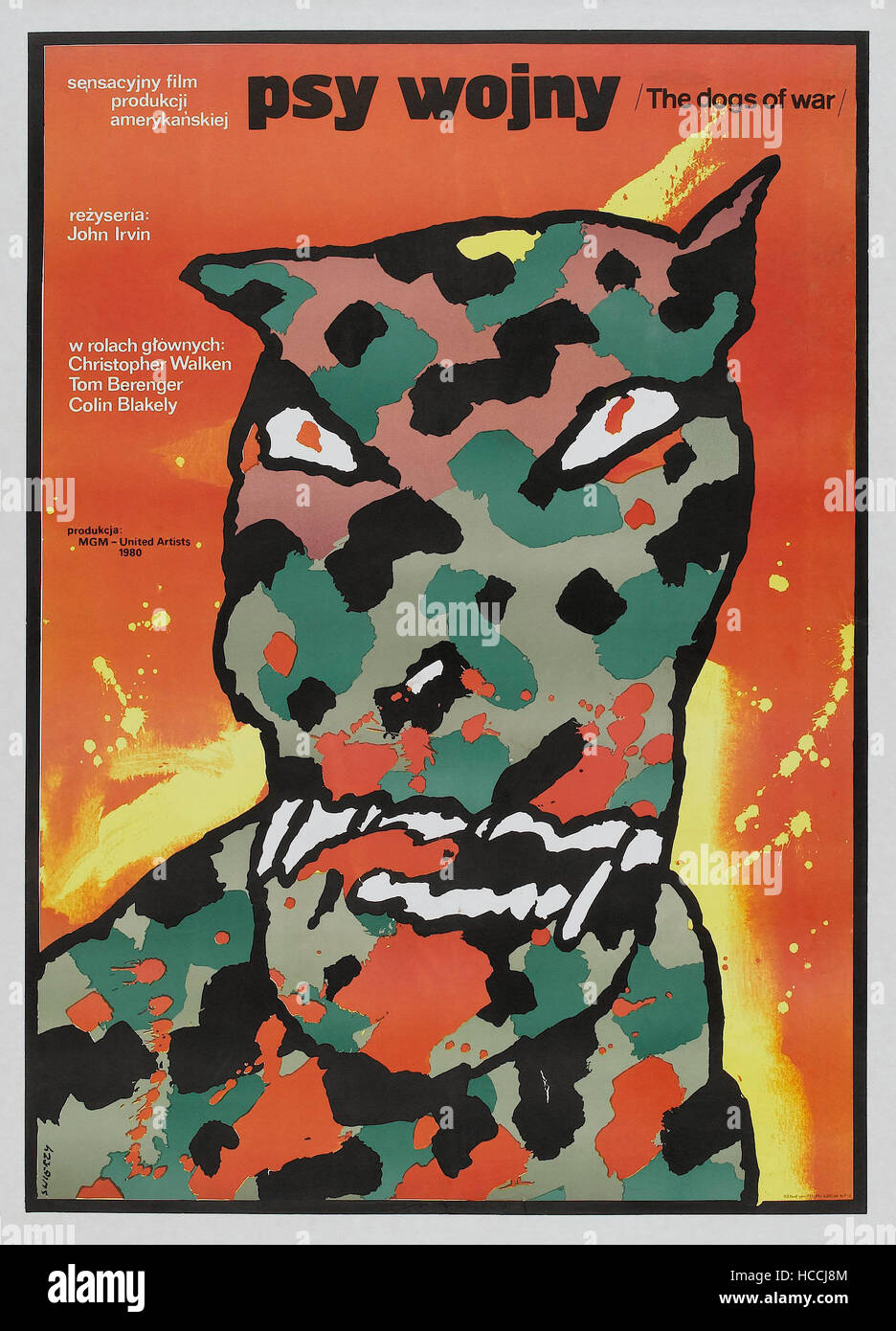 THE DOGS OF WAR, (aka PSY WOJNY), Polish poster, 1980. © United Artists ...