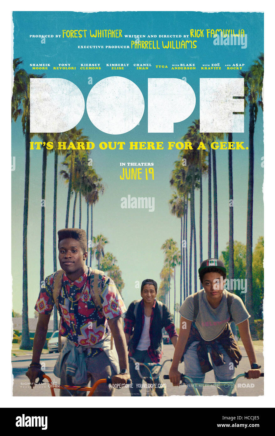 DOPE, US poster, from left: Shameik Moore, Tony Revolori, Kiersey ...