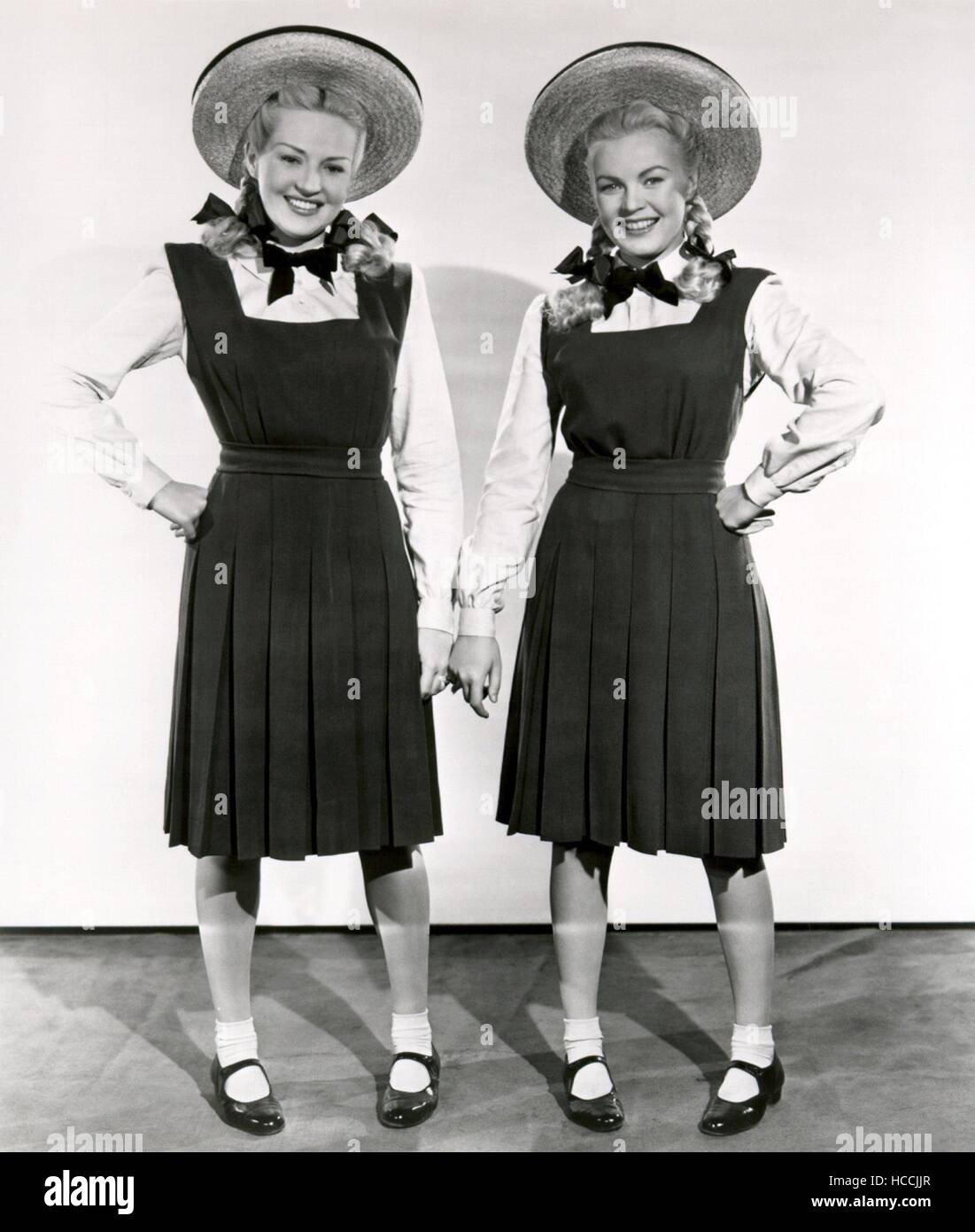 THE DOLLY SISTERS, from left: Betty Grable, June Haver, 1945. TM ...