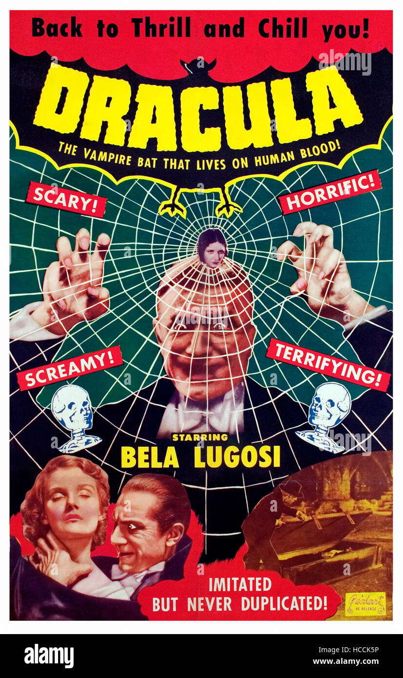 DRACULA, Bela Lugosi, Helen Chandler, 1931 Stock Photo - Alamy