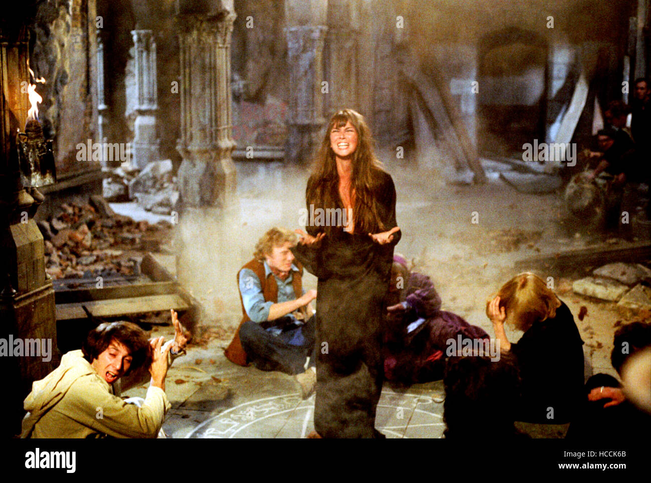 DRACULA A.D. 1972, William Ellis (left foreground), Philip Miller (left ...