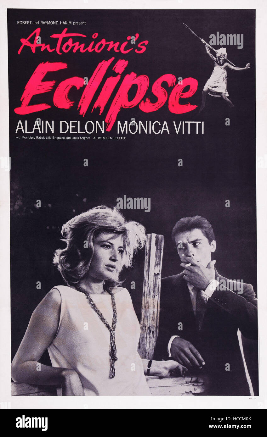 ECLIPSE, (aka L'ECLISSE), bottom l-r: Monica Vitti, Alain Delon, 1962 ... ECLIPSE, (aka L'ECLISSE), bottom l-r: Monica Vitti, Alain Delon, 1962 ...