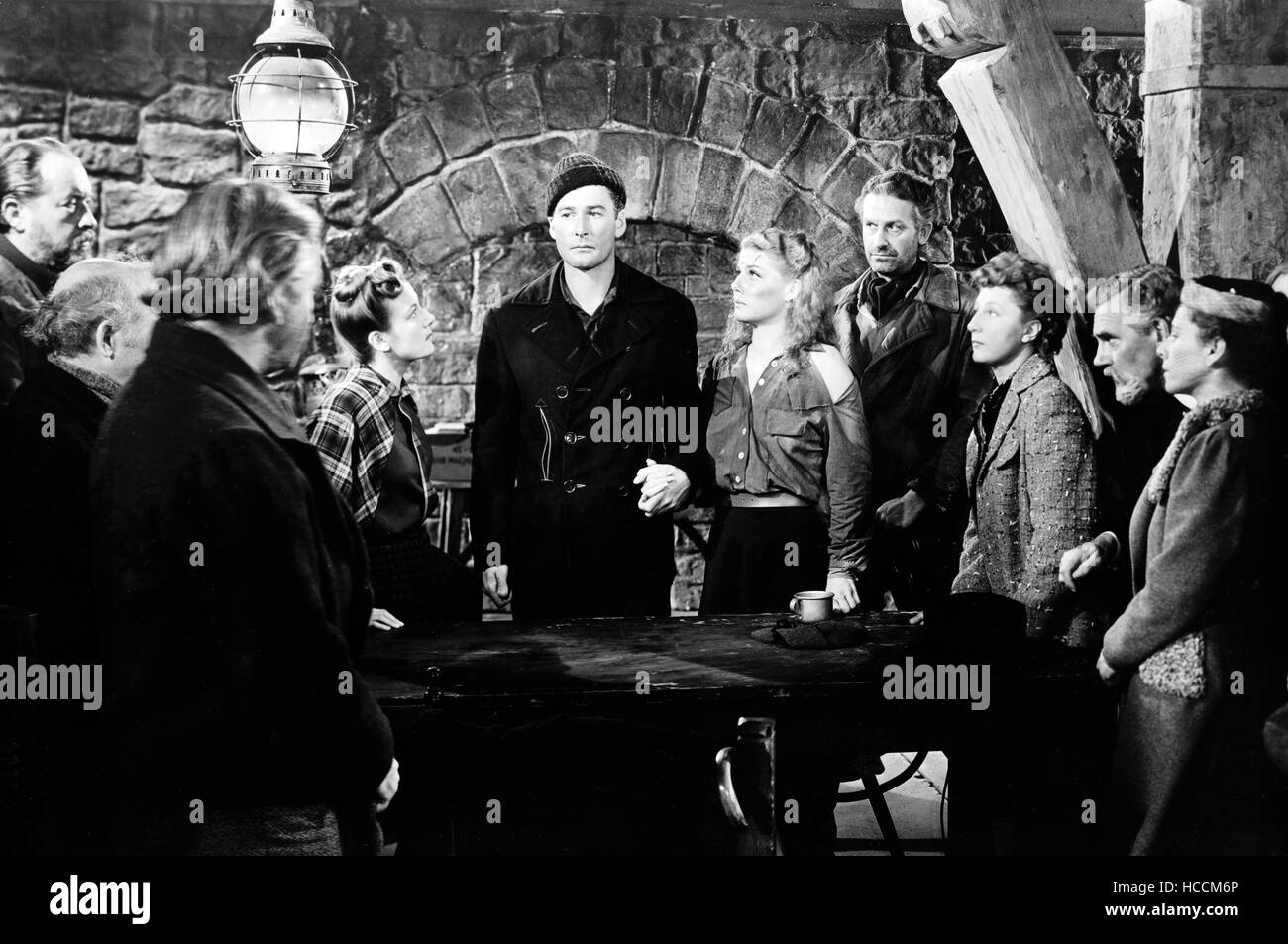 EDGE OF DARKNESS, Nancy Coleman, Errol Flynn, Ann Sheridan, Morris ...