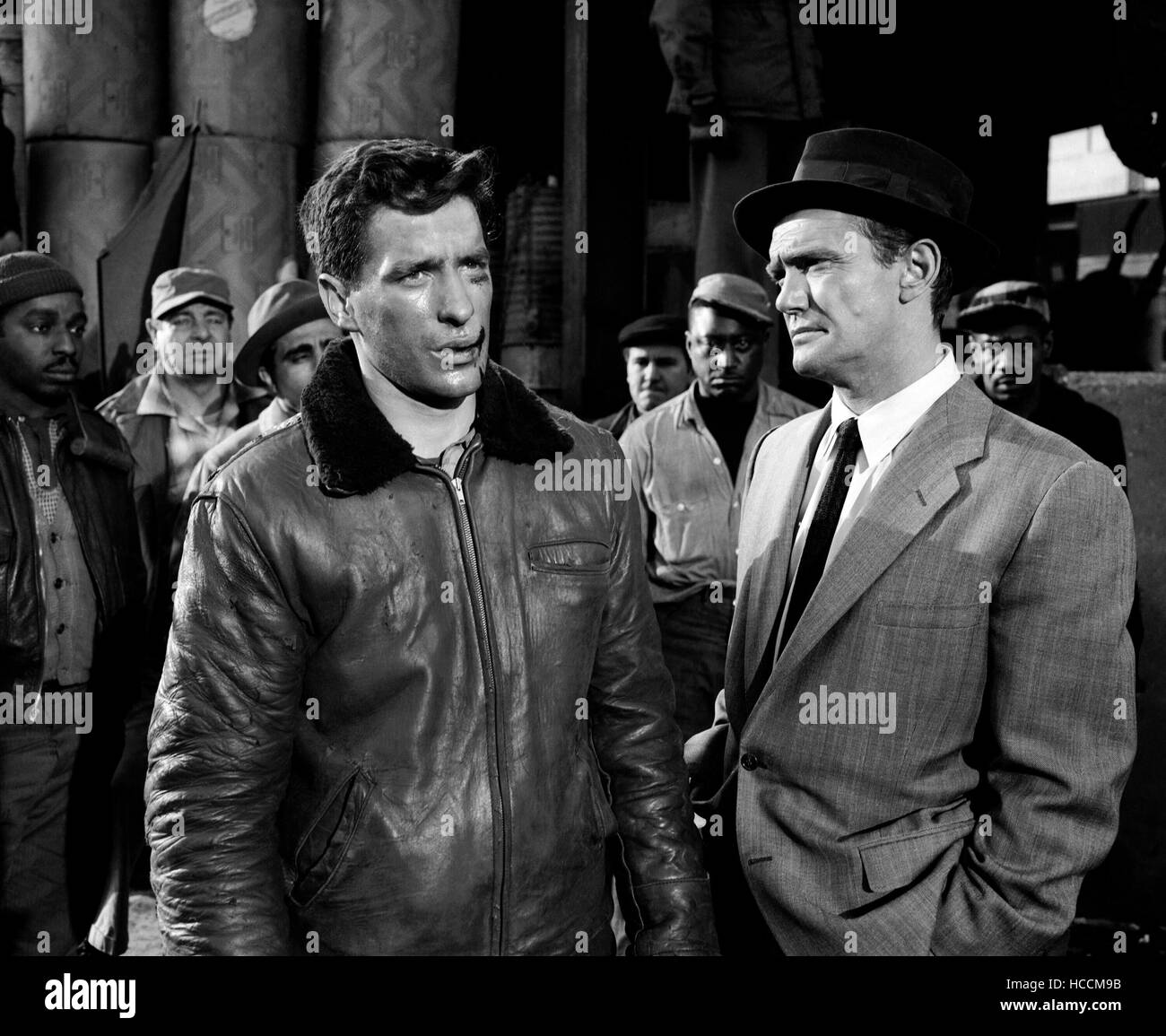 EDGE OF THE CITY, from left: John Cassavetes, David Clarke, 1957 Stock ...