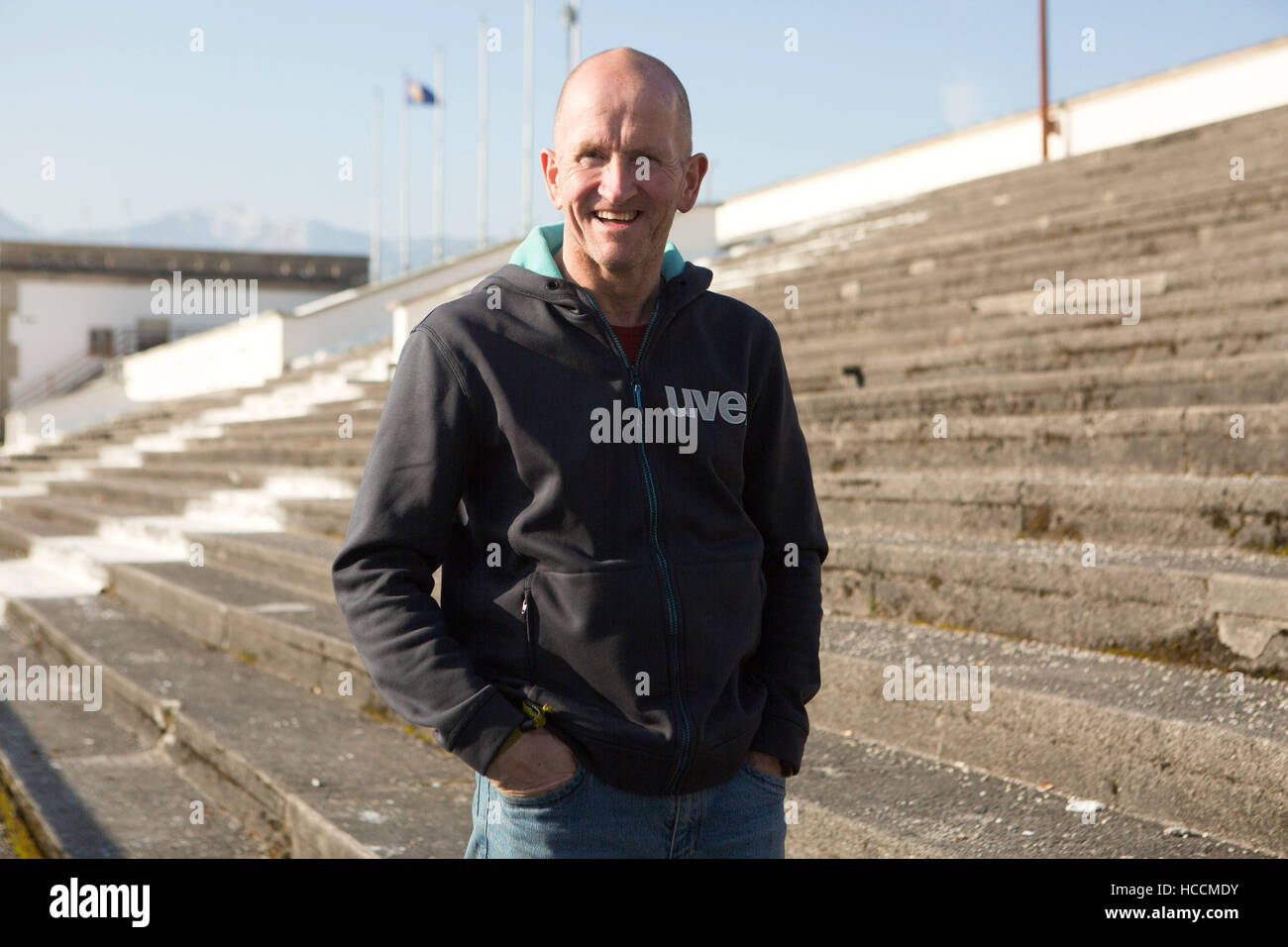 EDDIE THE EAGLE, Eddie Edwards, on set, 2016. ph: Larry Horricks/TM and ...