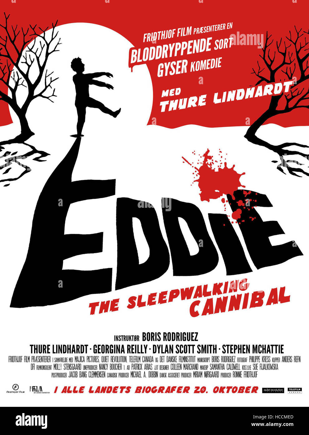 EDDIE: THE SLEEPWALKING CANNIBAL, Danish poster art, 2012. ©Music Box ...