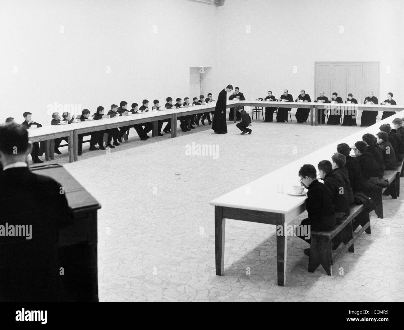 8 1/2, center (inside tables) from left: Franco Caracciolo, Marco ...