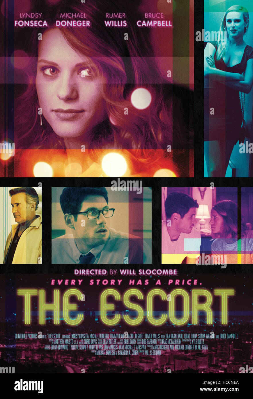 THE ESCORT, poster, Lyndsy Fonseca (top left), Rumer Willis (top right ...
