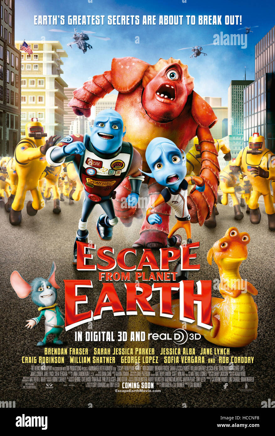 ESCAPE FROM PLANET EARTH, US poster art, uniform with endorsements ...