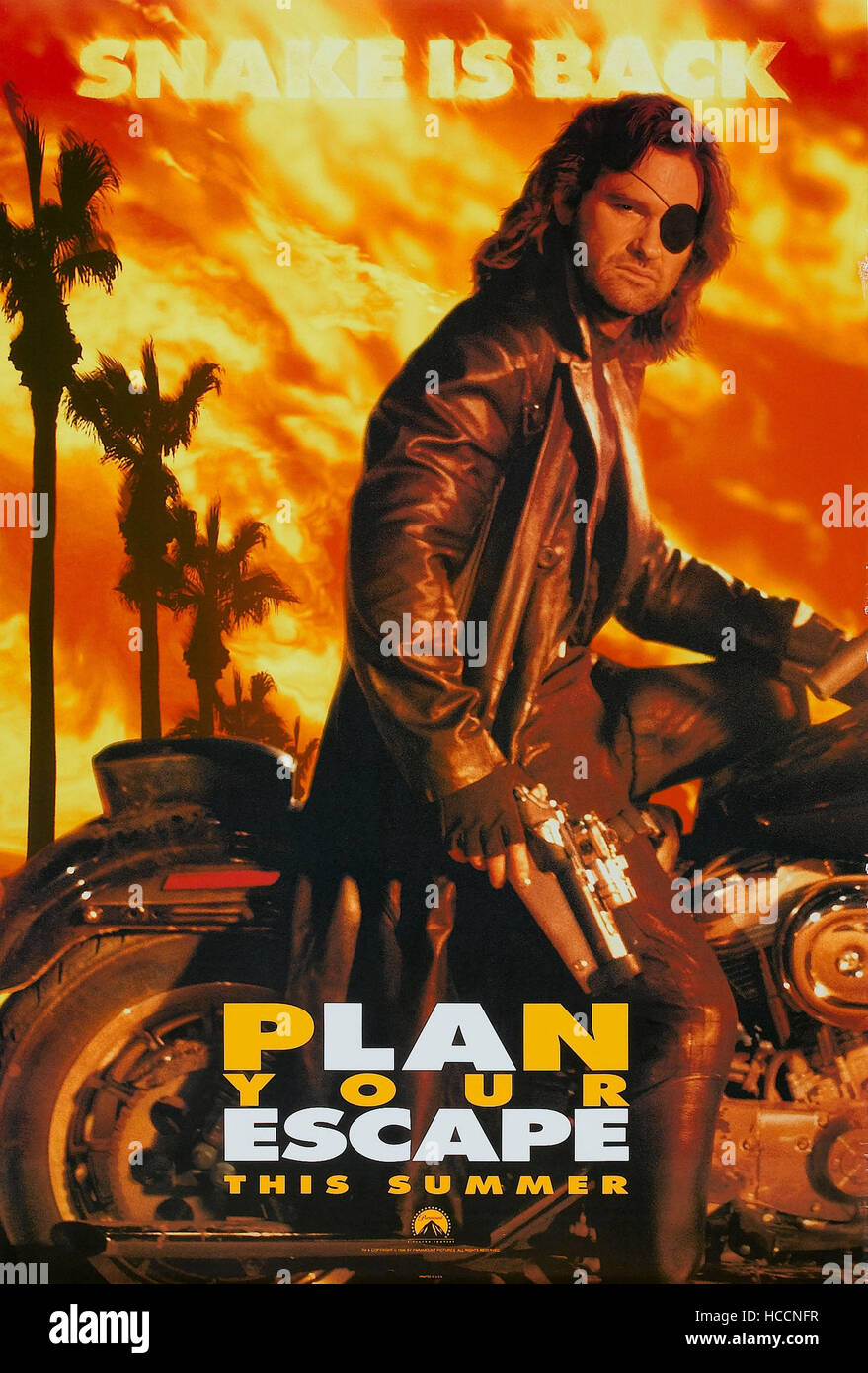 ESCAPE FROM L.A., US advance poster art, Kurt Russell, 1996, ©Paramount ...