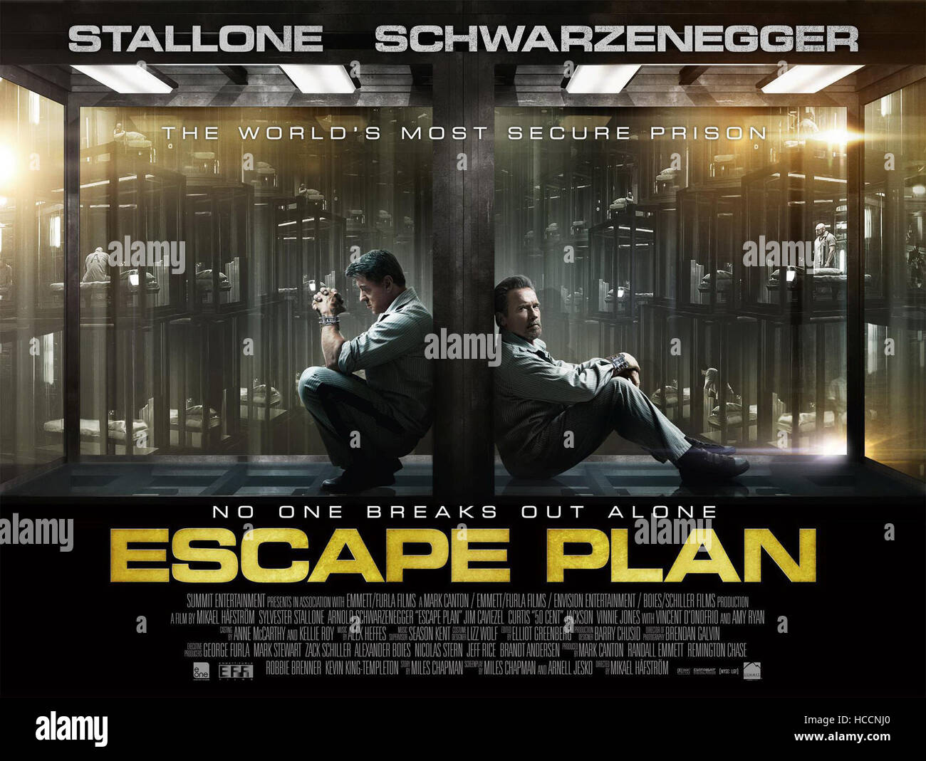 ESCAPE PLAN, (aka THE TOMB), British poster art, from left: Sylvester ...