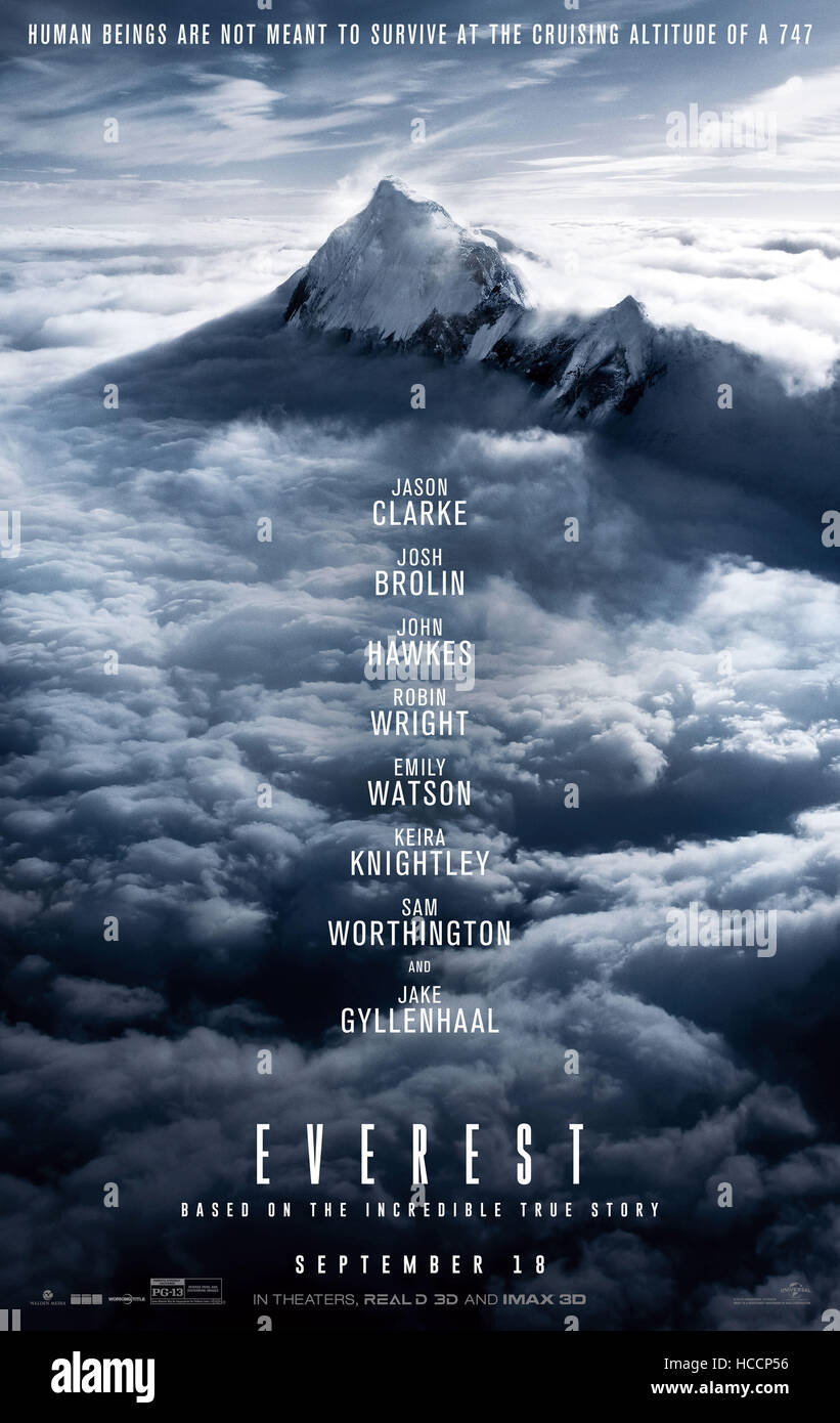EVEREST, advance US poster, 2015. ©Universal Pictures/courtesy Everett ...