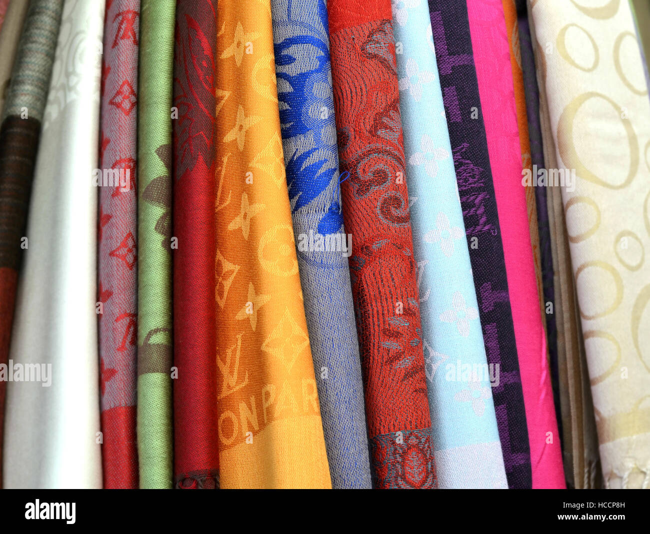 Colorful fabrics hi-res stock photography and images - Alamy