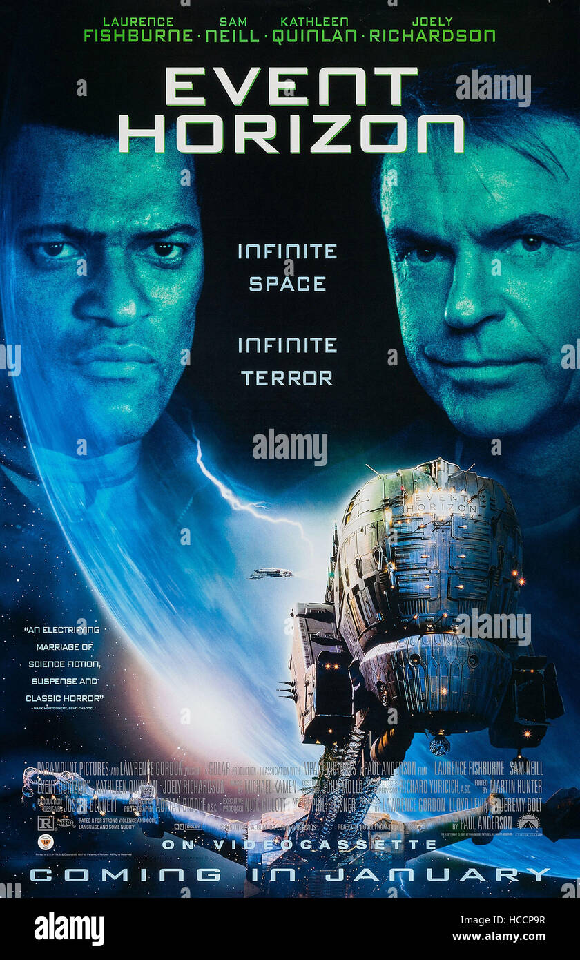 EVENT HORIZON, US advance poster art, from left: Laurence Fishburne ...