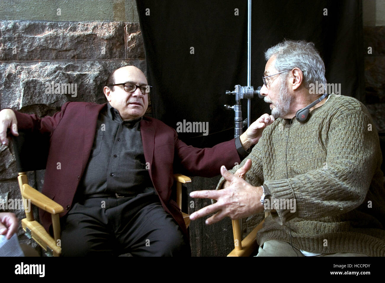 EVEN MONEY, Danny DeVito, director Mark Rydell, on set, 2006. ©Jumpshot ...