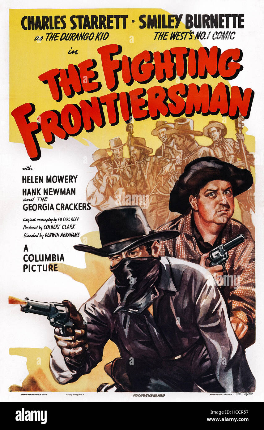 THE FIGHTING FRONTIERSMAN, US poster art, from left: Charles Starrett ...
